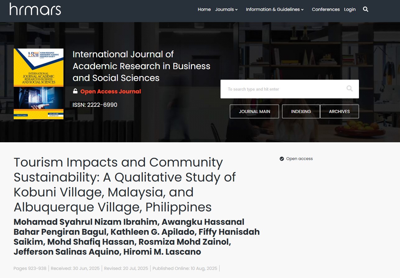 Tourism Impacts and Community Sustainability: A Qualitative Study of ...